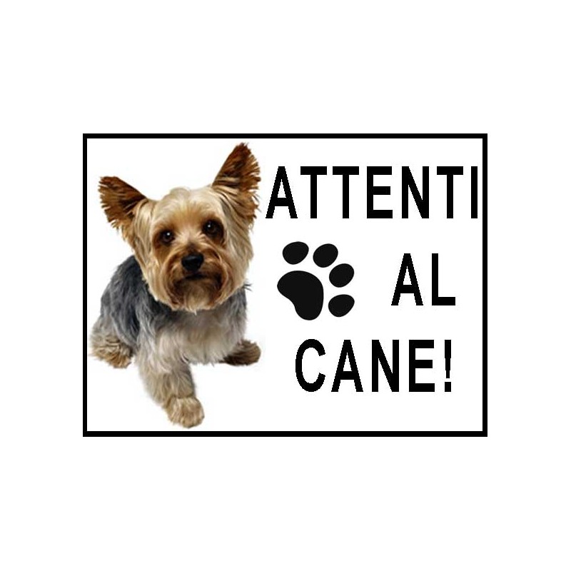 cartello attenti al cane