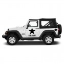 Adesivo per Jeep Stella U.S. Army 60x90 personalizzato: SonoNato